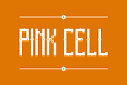 Pink Cell - font, a Font by David is Creative