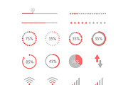 Vector Set of Various Indicators, a Templates & Theme by Snipergraphics
