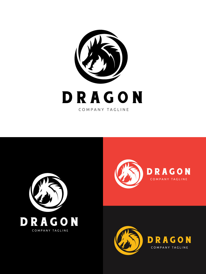 Dragon, a Branding & Logo Template by Vectorwins Premium Shop