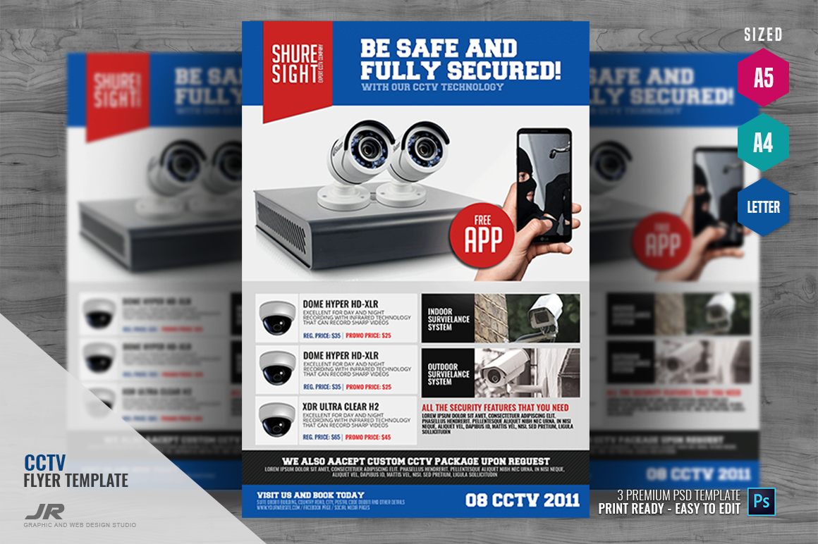CCTV Promotional Flyer, a Flyer Template by PSDPixel