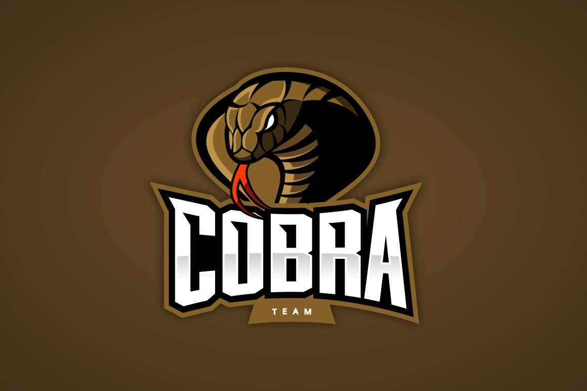 Cobra mascot sport logo design, an Animal Illustration by provector