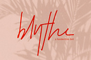 blythe | genuine handwritten font, a Script Font by Blythe Green