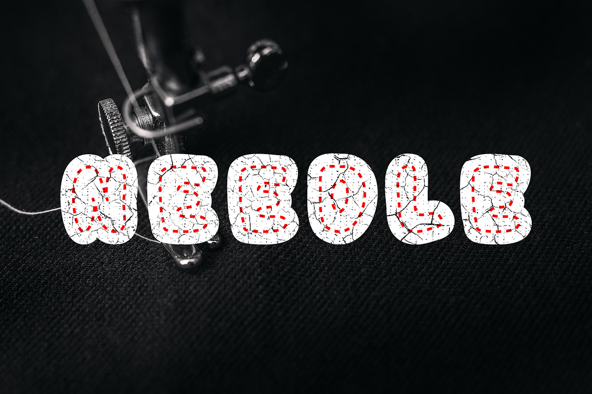 Stitched Letters SVG Font, a Font by vladocar