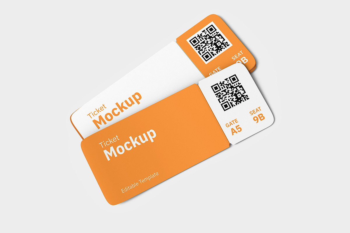Event Entry Pass Ticket Mockup