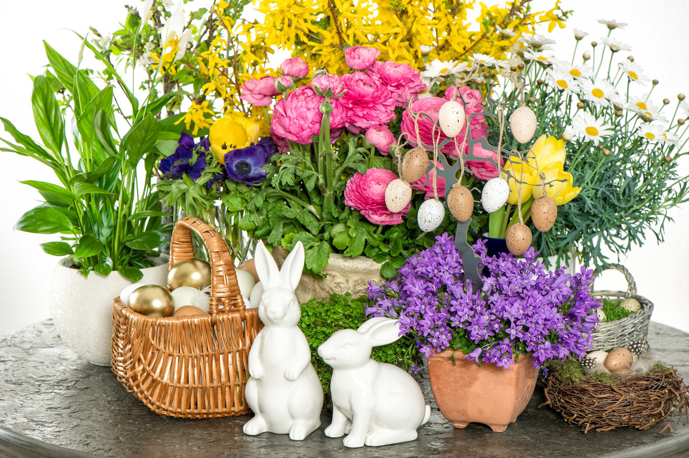 Spring flowers easter decoration | Holiday Stock Photos ~ Creative Market