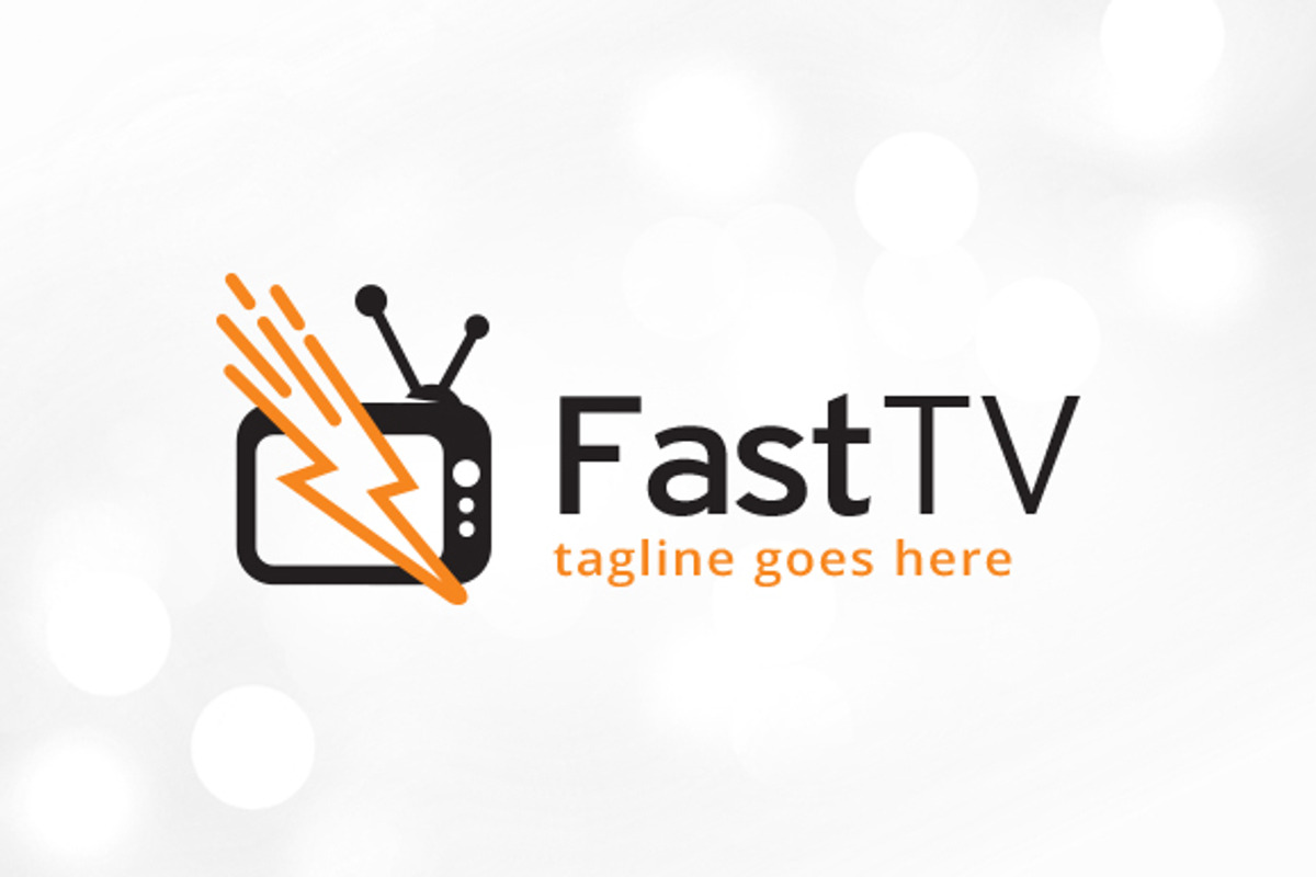 Fast TV Logo Template, a Branding & Logo Template by gunaonedesign