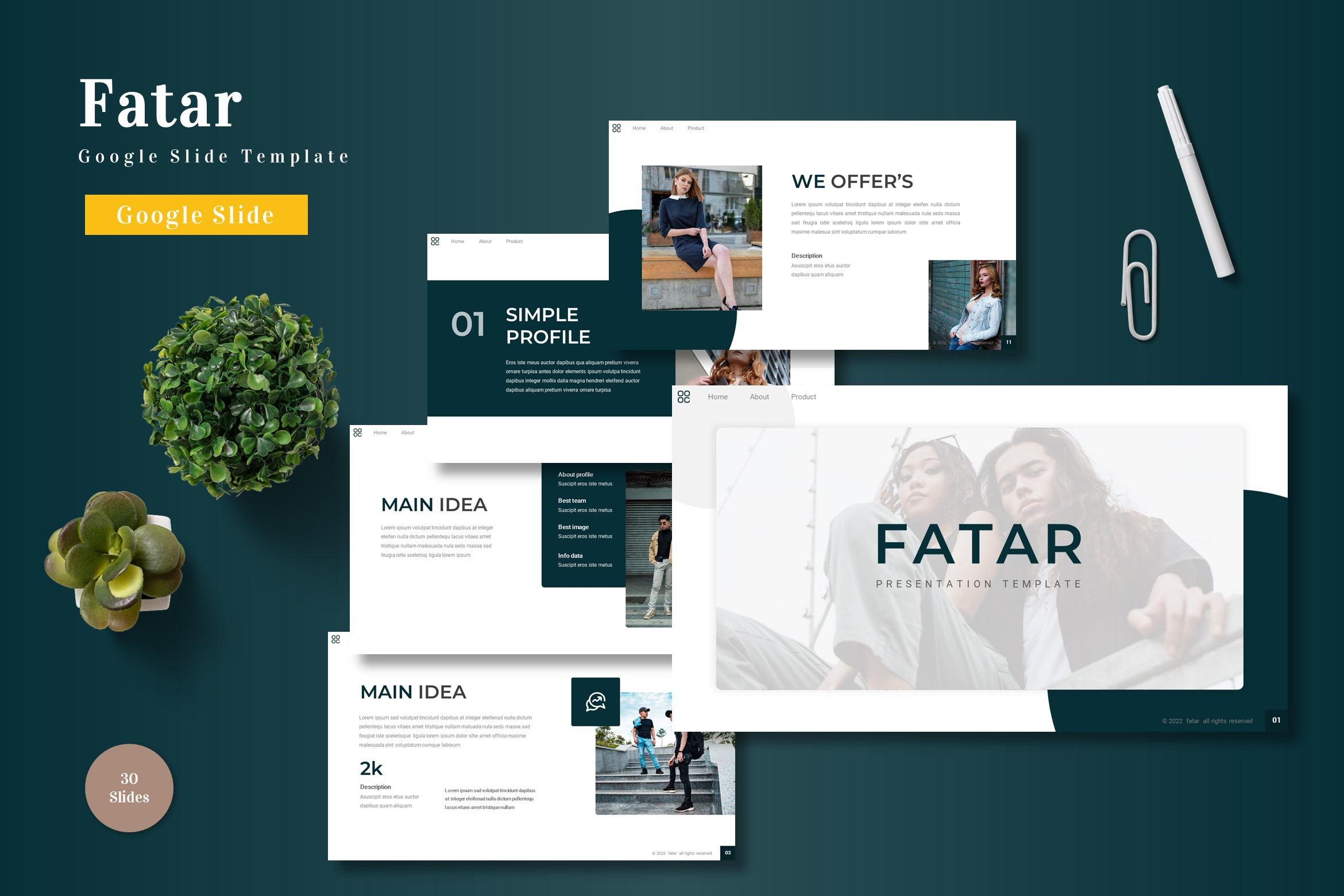 Fatar - Google Slide, a Presentation Template by Fannan Studio