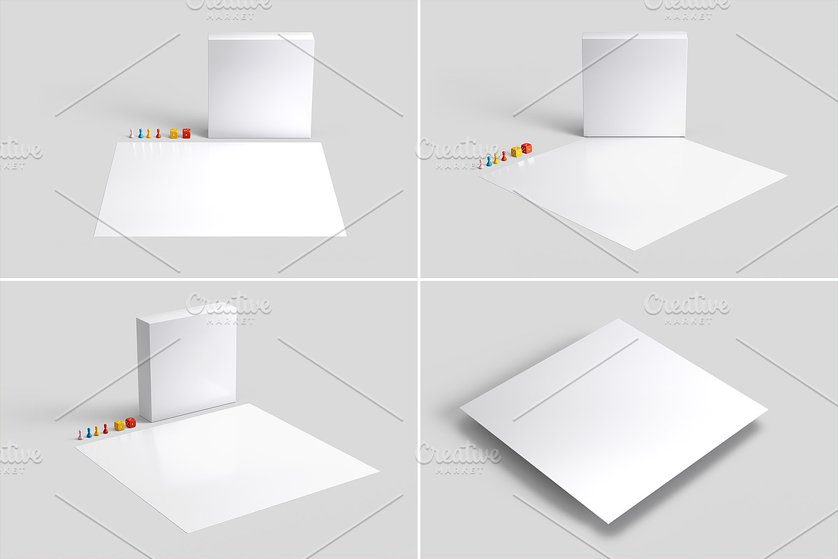 Board Game Mockup - 6 Views, a Packaging Mockup by Illusiongraphic
