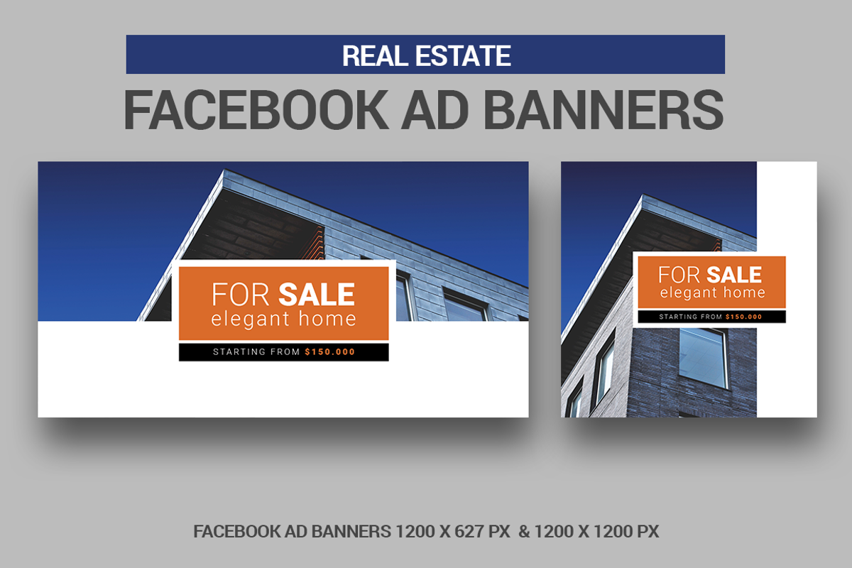 Real Estate Facebook Ad Banners, a Social Media Template by UNIK Agency