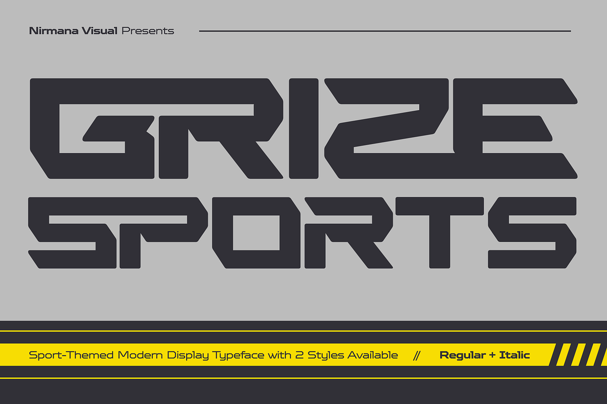 Grize Sports - Automotive Logo Font, a Sans Serif Font by Nirmana Visual