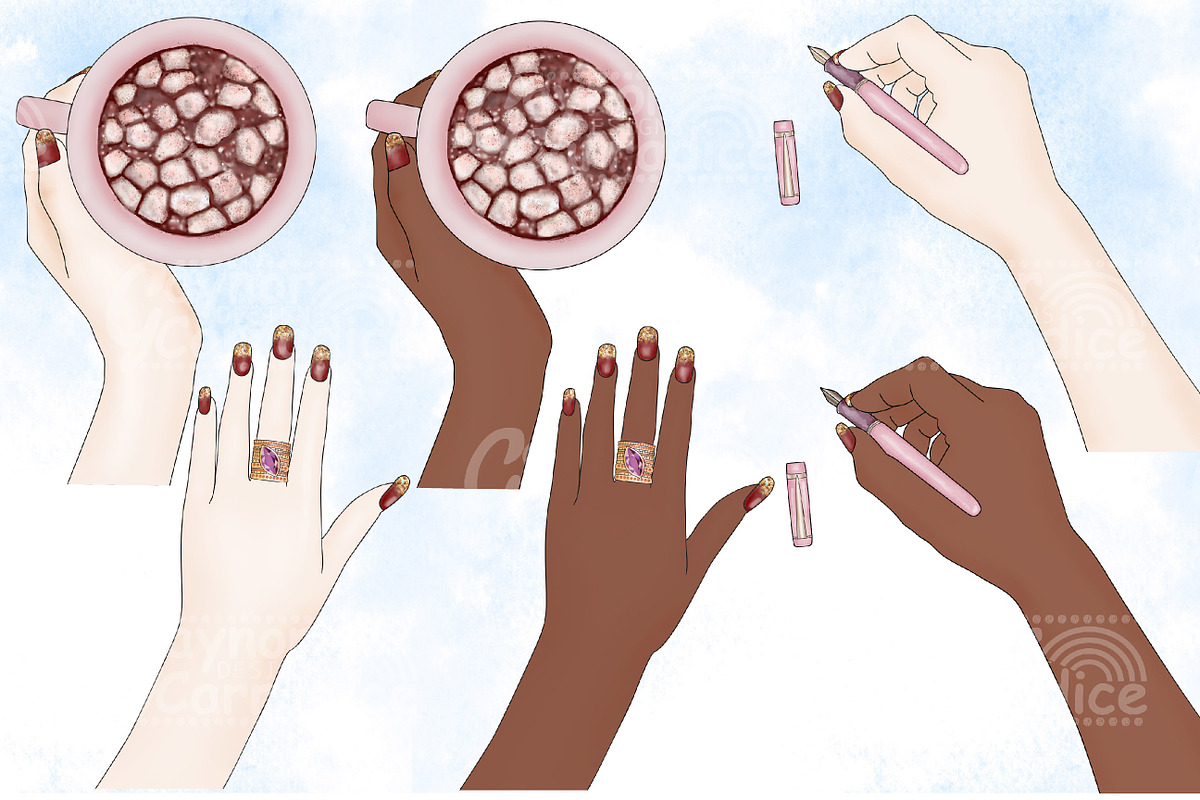 Autumn watercolor office clipart, an Education Illustration by Gaynor ...