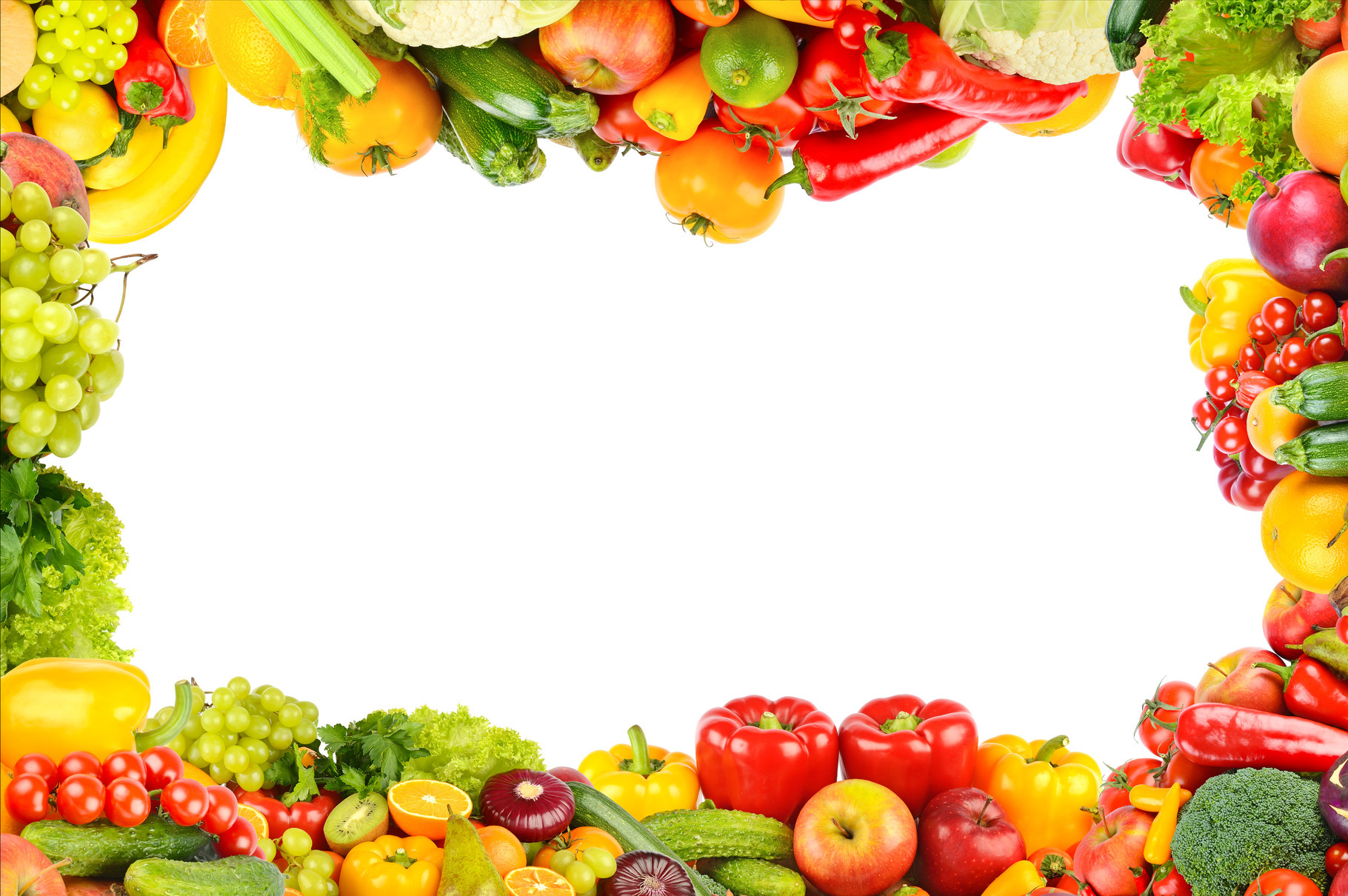 Rectangular background of fresh vegetables and fruits in the for | Food ...