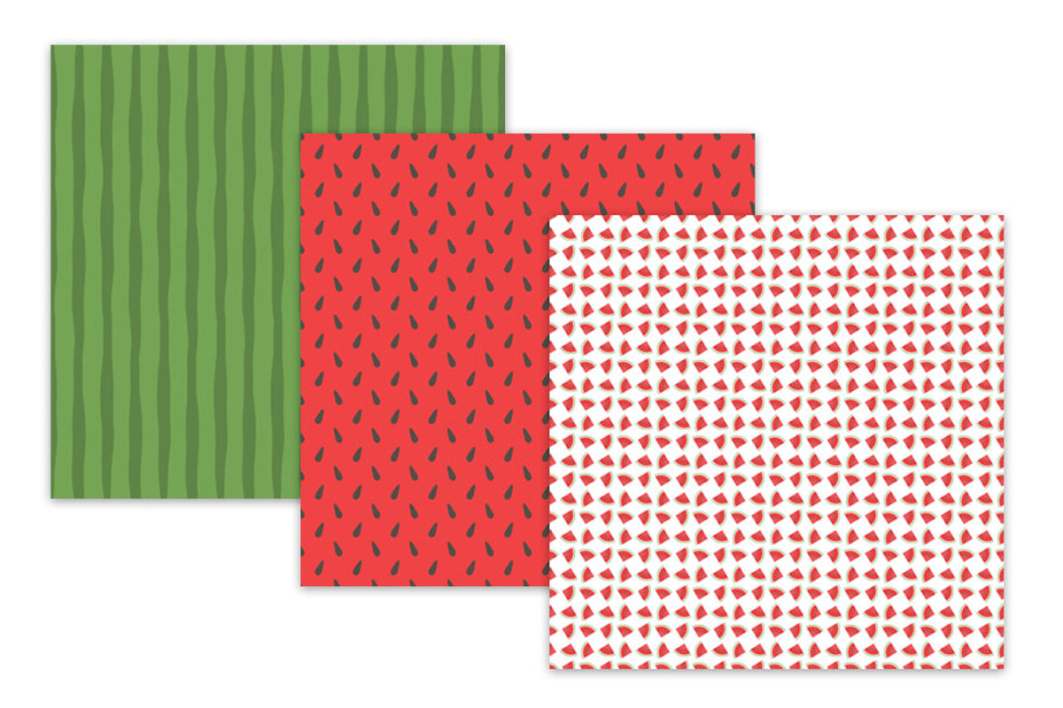 Watermelon Digital Paper Background, a Texture Graphic by Your Paper Stash