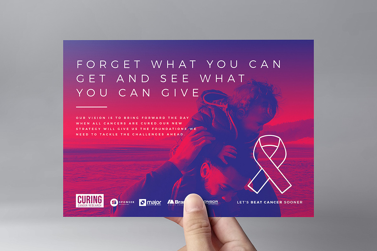 Cancer Charity Flyer Template v2, a Flyer Template by BrandPacks