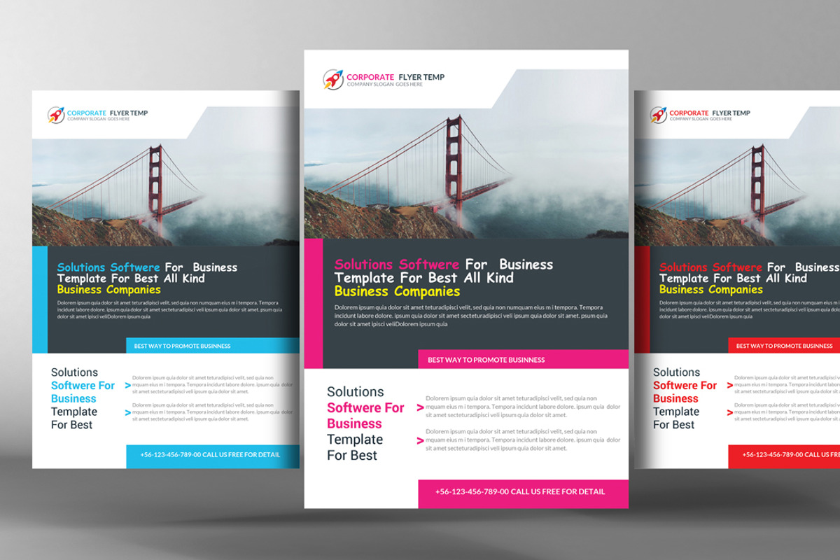 7 Business Analyst Flyers Bundle, a Flyer Template by graphicforest