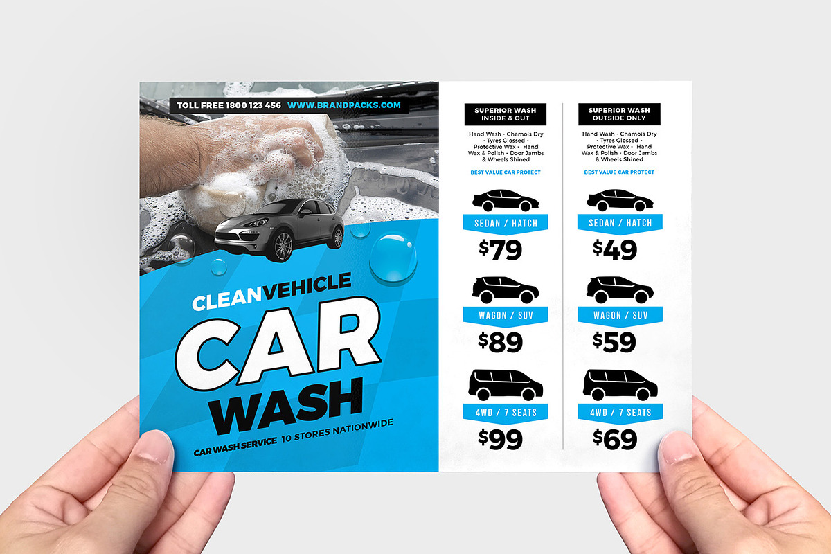 Car Wash Templates Pack, a Flyer Template by BrandPacks