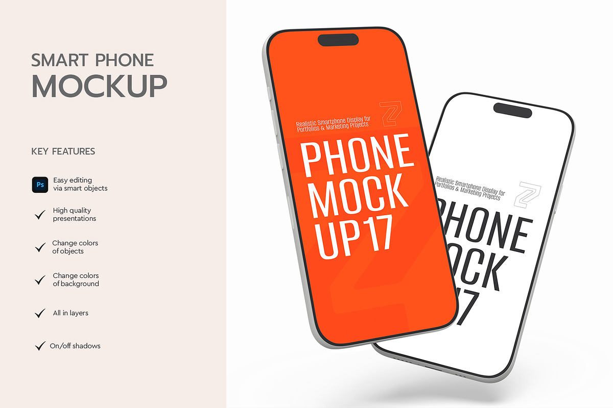 Mobile Phone Screen Mockup Design