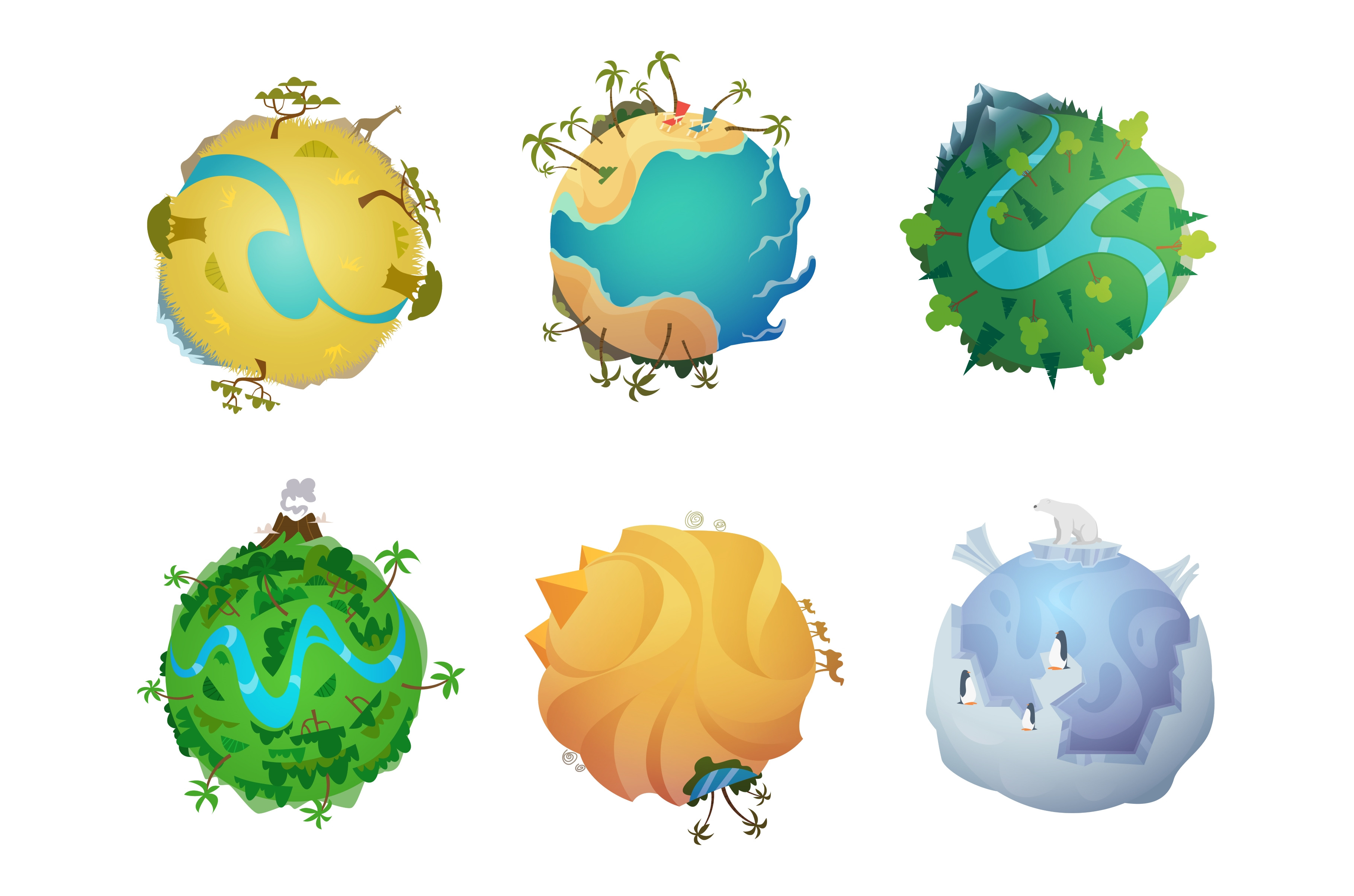 Cartoon planet. Earth visualization, a Background Graphic by Onyx