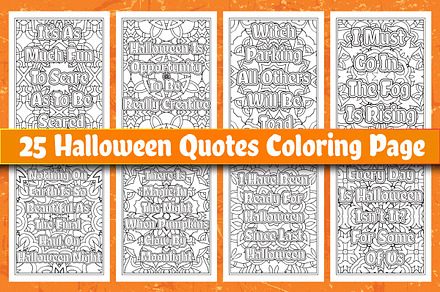 100 Halloween Quotes Coloring Pages, an Object Graphic by protabsorkar11