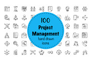 100 Project Management Doodle Icons, an Icon by Creative Stall ...