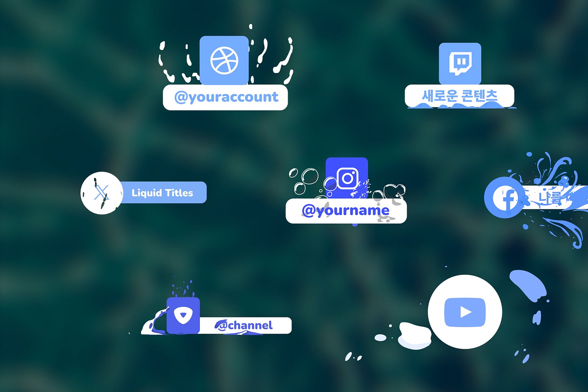 Liquid Titles for After Effects | Creative Market