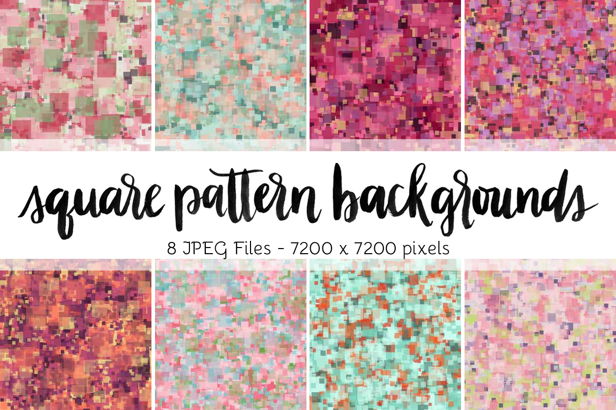 Square Pattern Backgrounds, a Pattern Graphic by randomolive