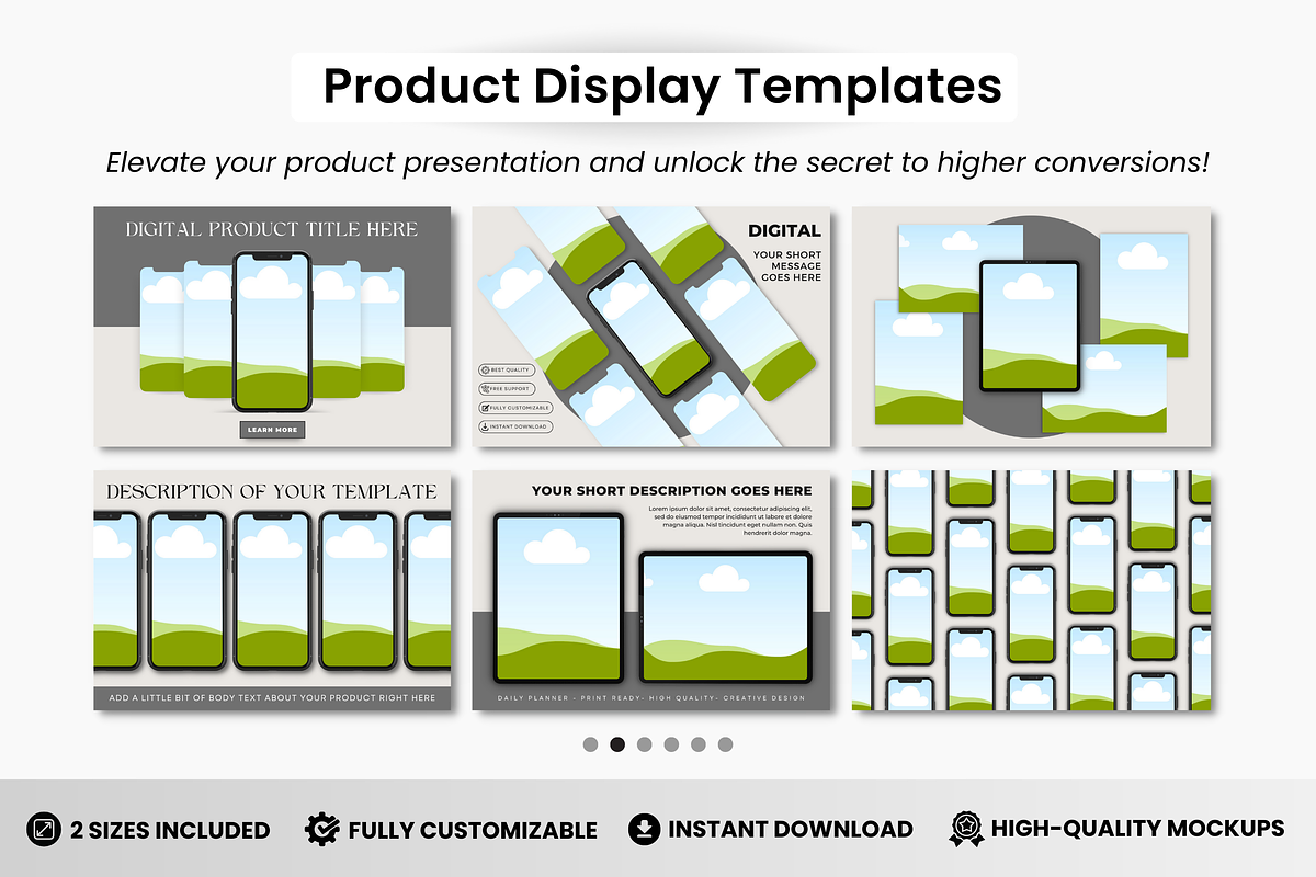 Digital Products Mockup Templates