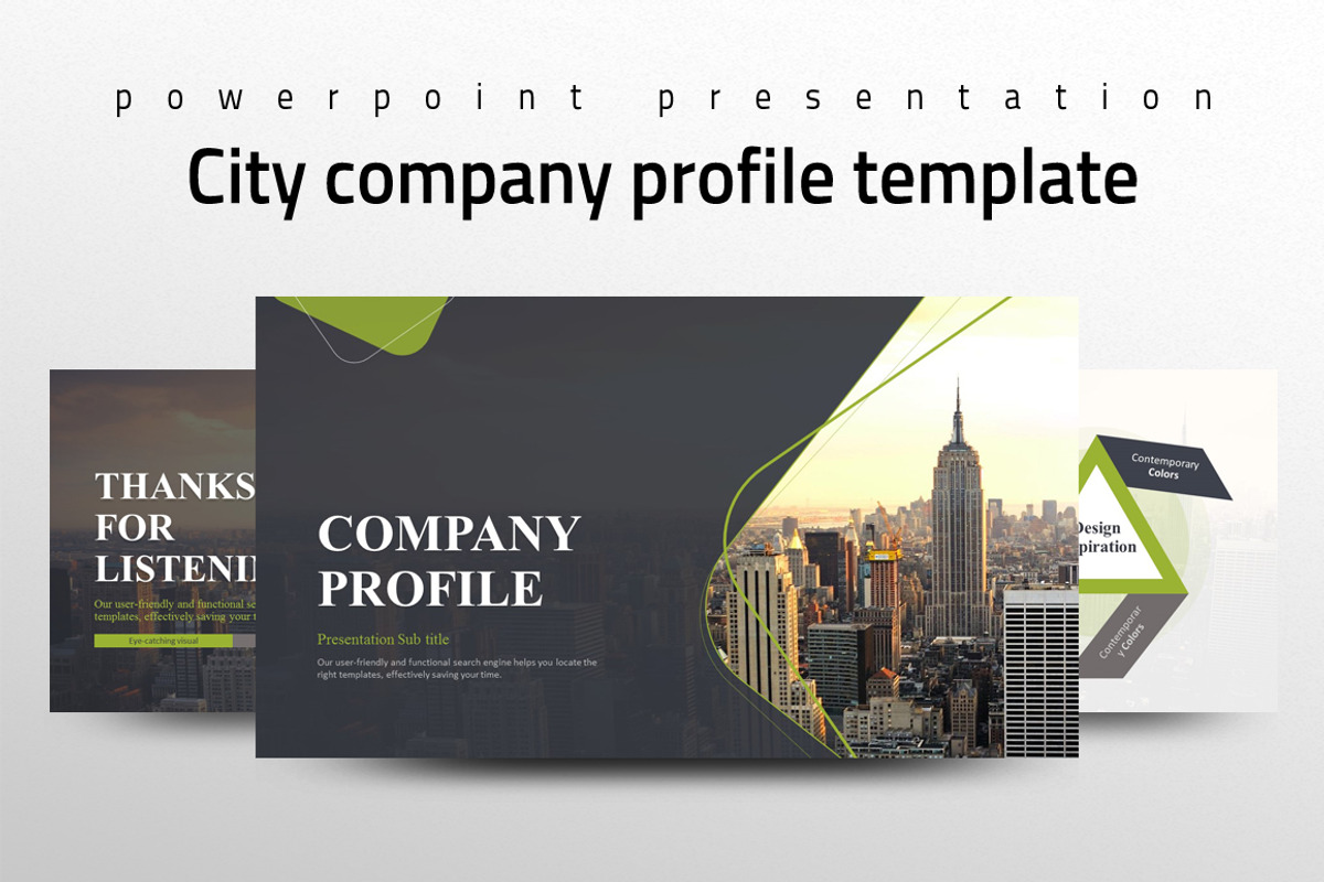 City Company Profile PPT Template