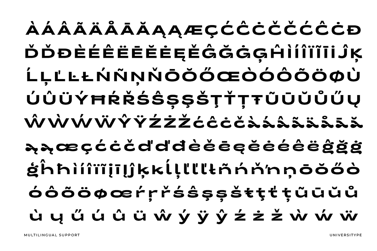 UT Zinga - A Stylish Expanded Font