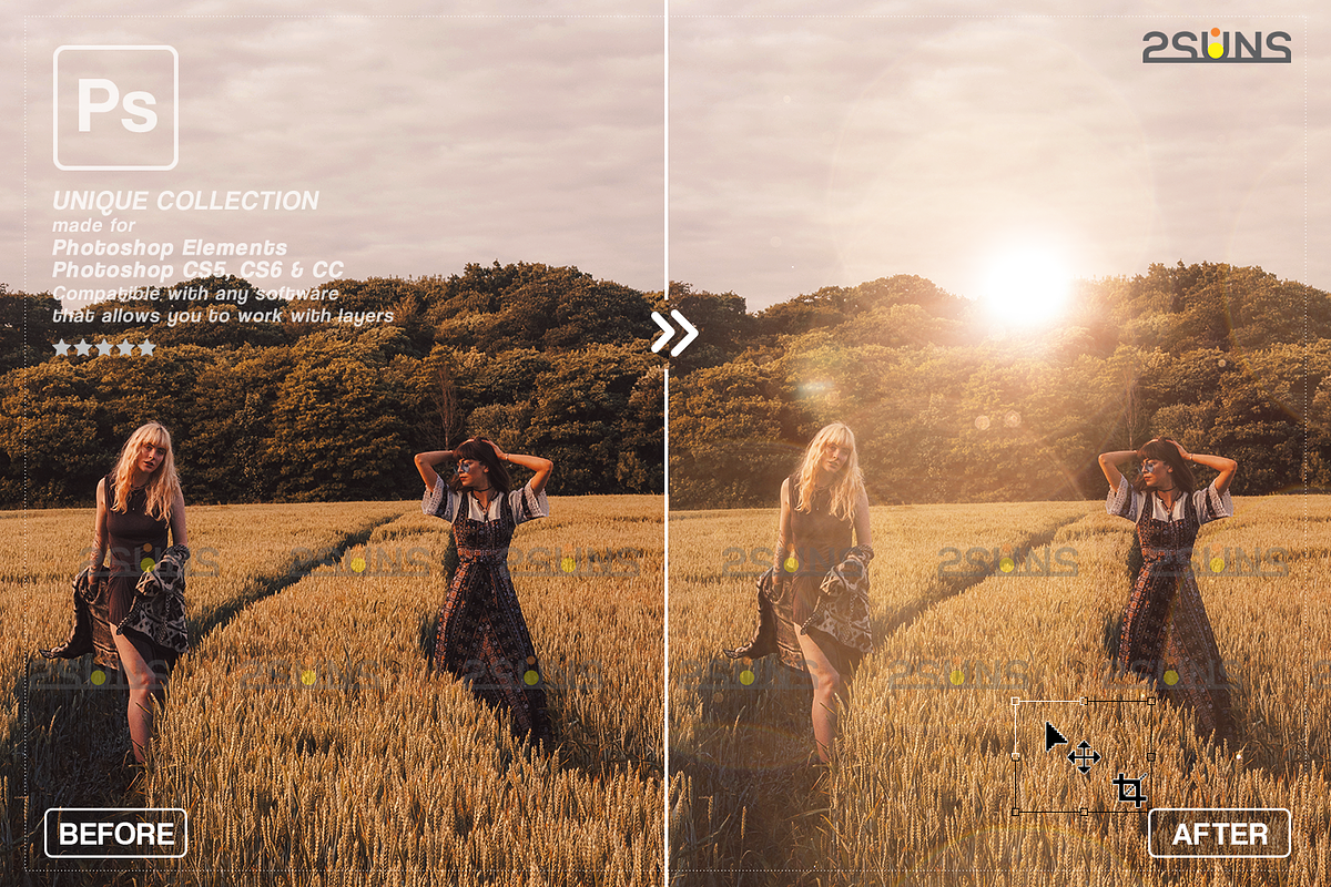 Sunlight Photoshop overlay