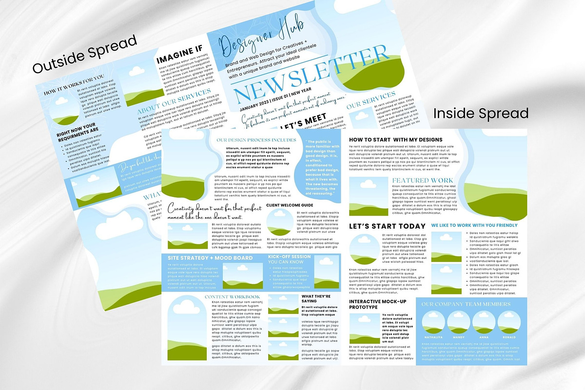 Canva Business Newsletter Template