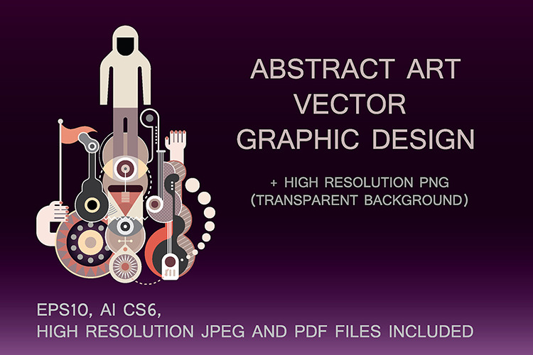 Abstract Art vector composition, an Illustration by danjazzia ...