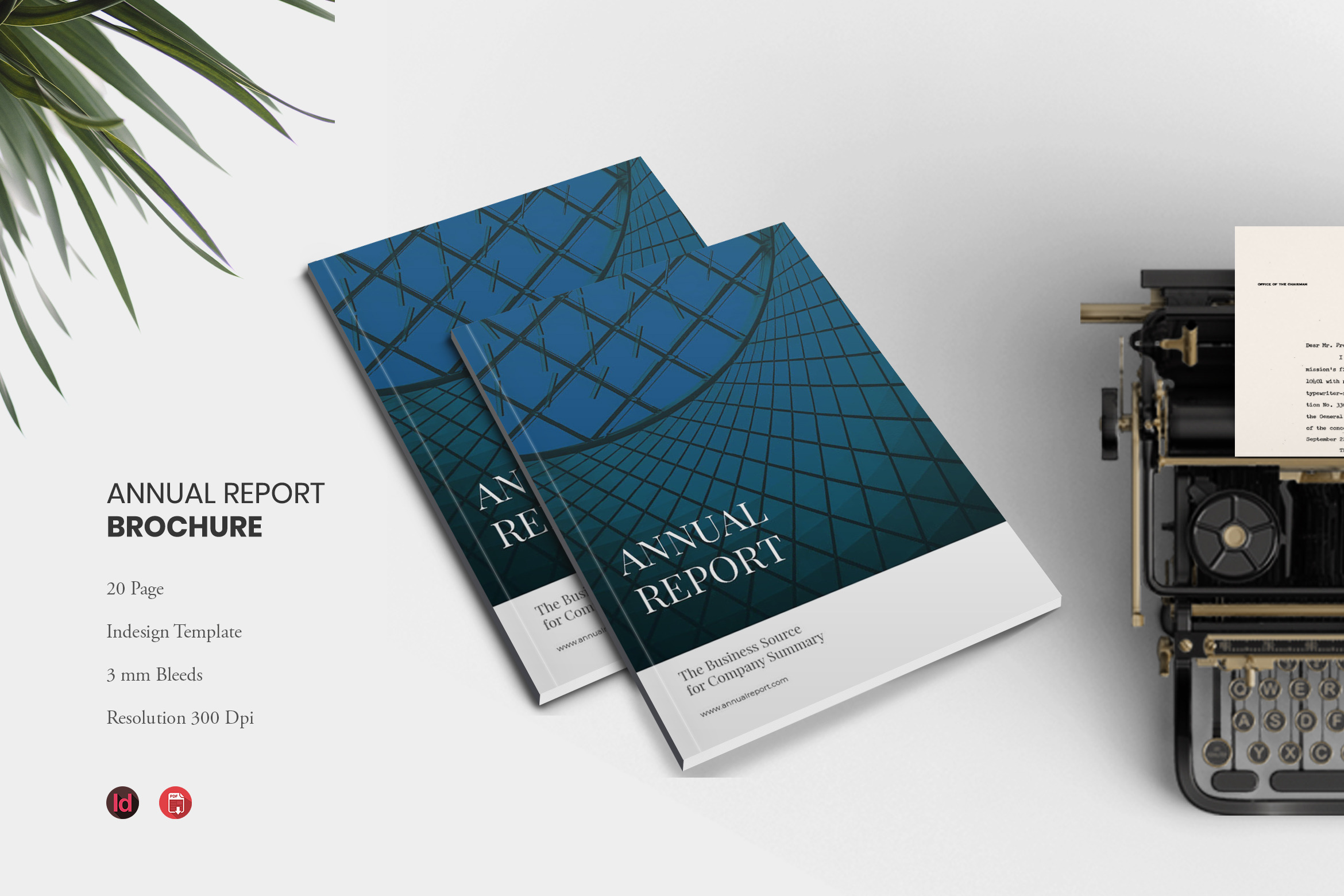 Summary Annual Report, a Magazine Template by AQR Studio