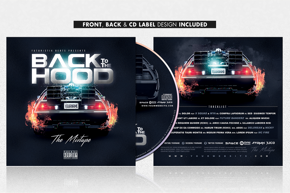 BACK TO THE FUTURE Cover Template, a Templates & Theme by WG DESIGN