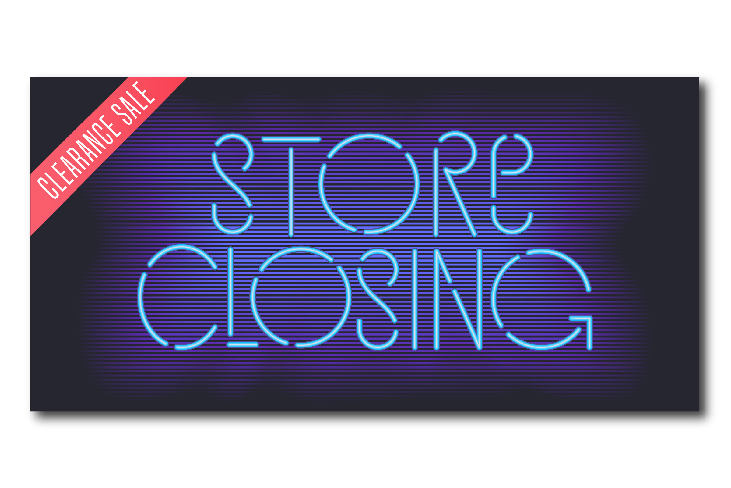 Store closing vector banner, a Decorative Illustration by Darth Vector