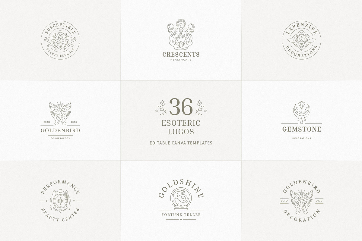 36 Esoteric Logo Templates | Canva, a Branding & Logo Template by Vasya ...