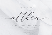 Althea Script, a Script Font by Chocotype Std
