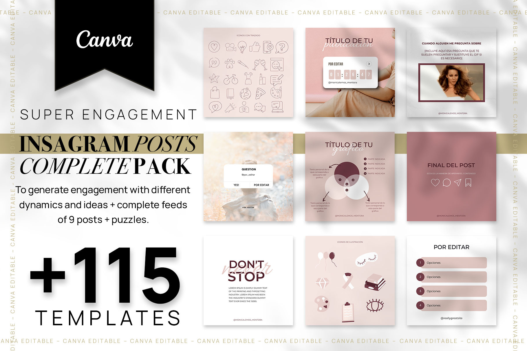 CANVA Bundle Instagram PACK Template