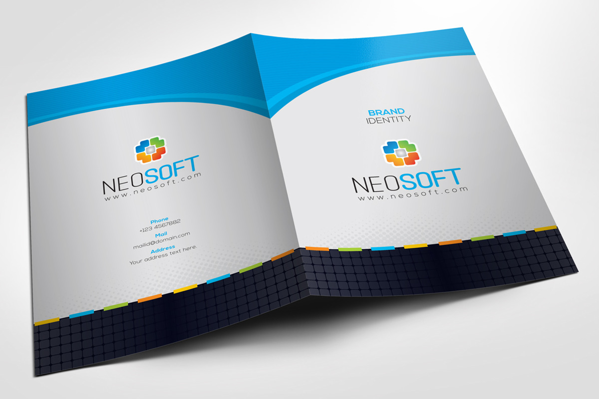 Folder Template with Pocket, a Stationery Template by ContestDesign