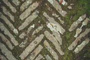Chevron pattern in concrete, an Abstract Photo by Lemonee on the Hills