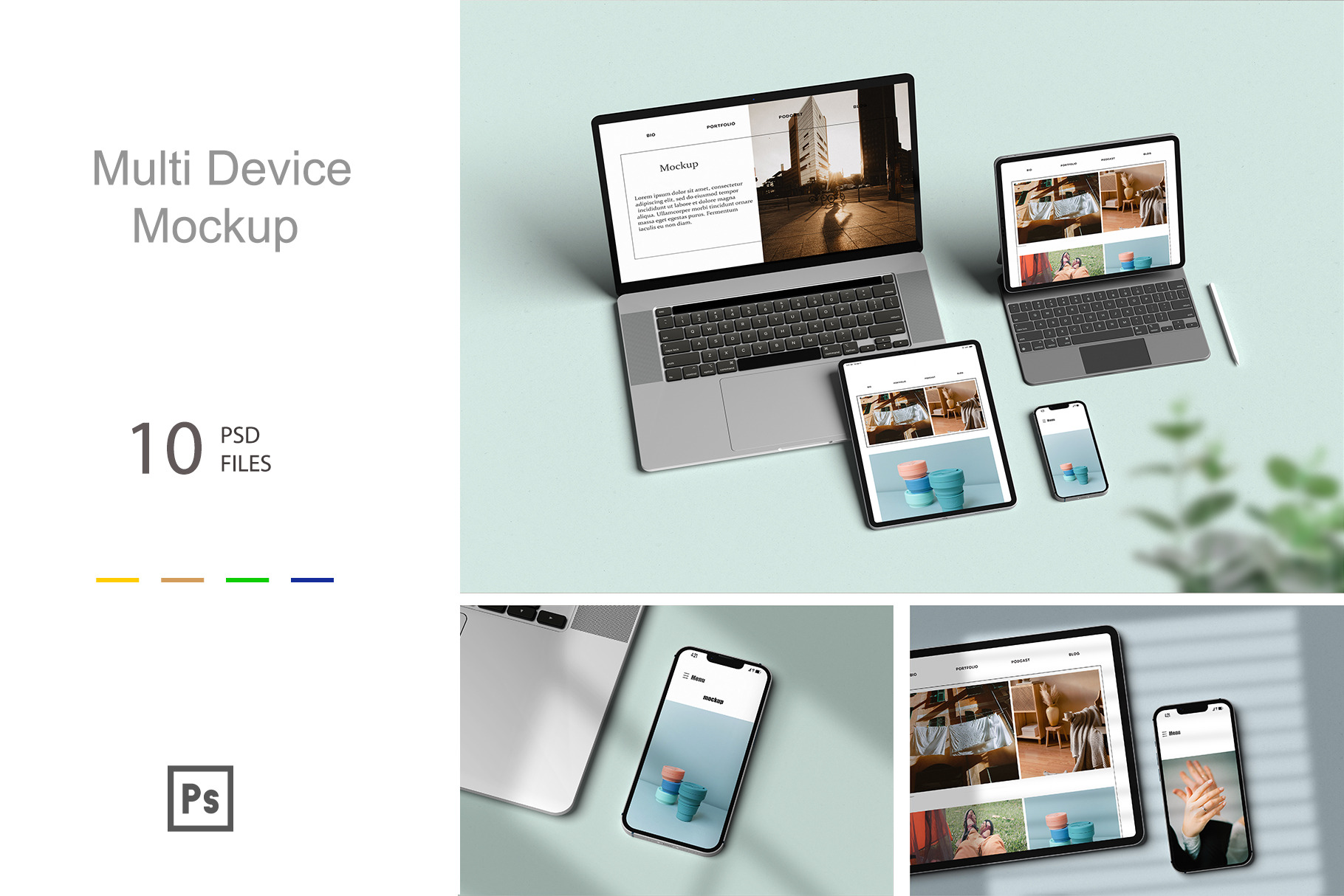 Multi Device Mockup, a Wearable Device Mockup by Simpanggraphic