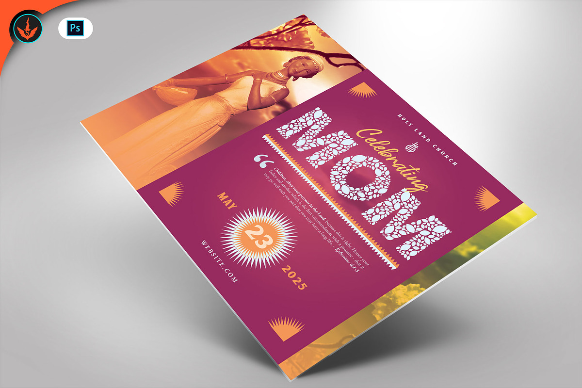 Mother's Day Church Flyer Template 2, a Flyer Template by SeraphimChris