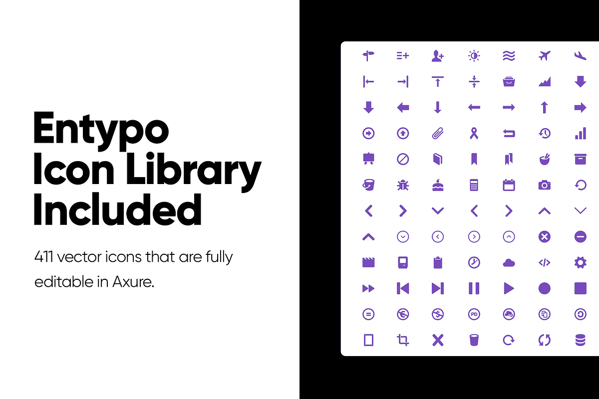 Axure Bootstrap 4 Widget Library, an UI Kit Template by Axure Themes