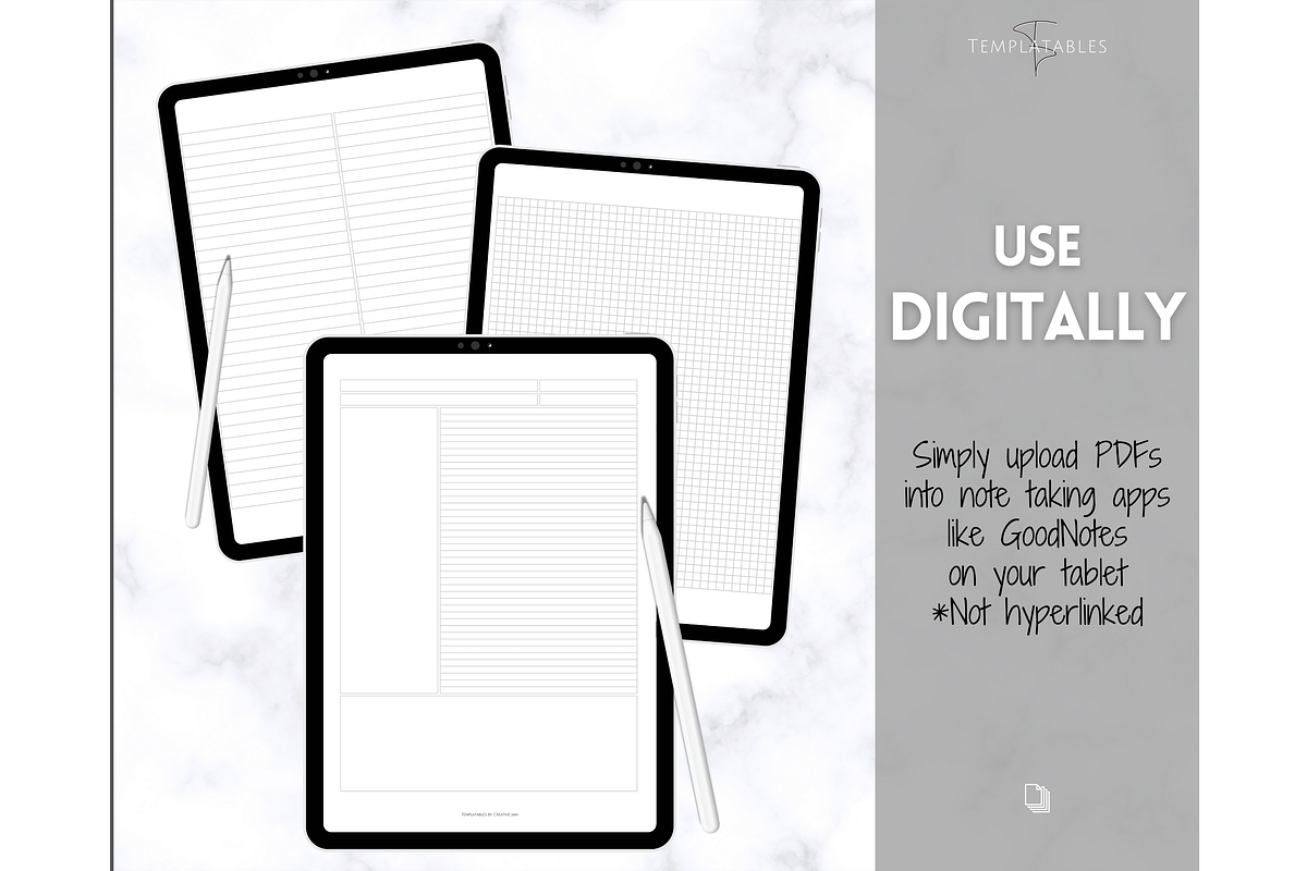 Note Taking Paper Printables - Template Bundle