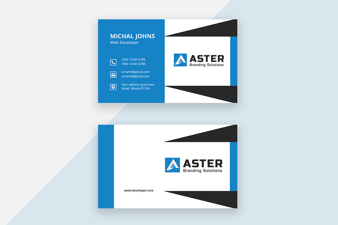 Business Card, a Business Card Template by UI_Expert