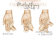 Most Loved Nanny and 1/2/3 Kids Hand, a Graphic by EkaterinaViArt
