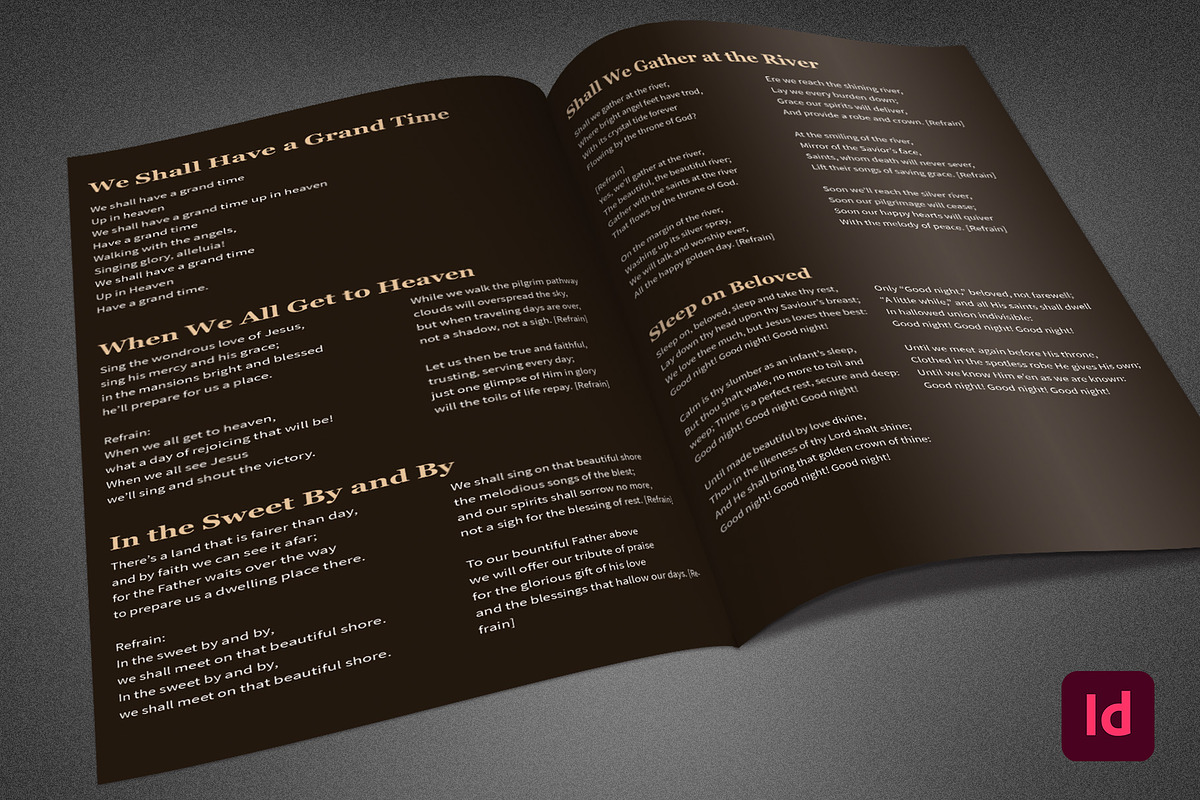 Homegoing Funeral Program Template, a Brochure Template by loswl