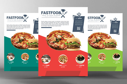 Fast Food Flyer, a Flyer Template by PenciGraphics