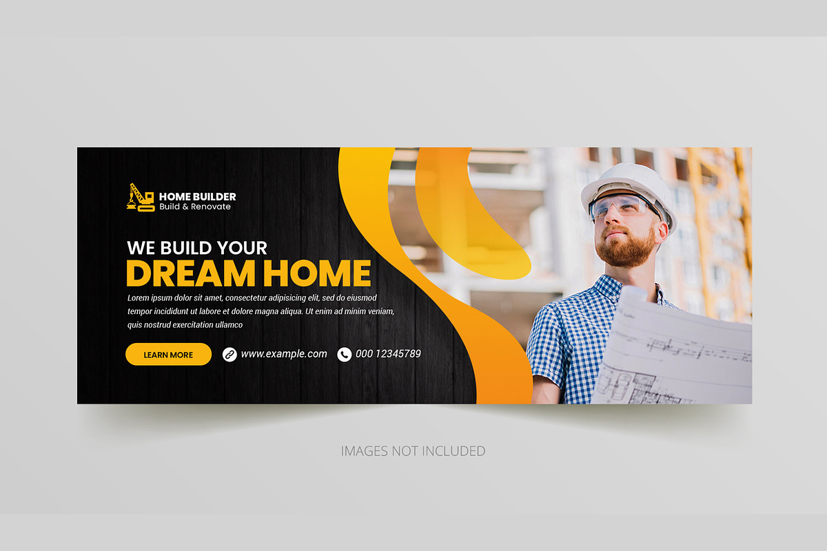 Construction Facebook Cover Template, a Social Media Template by ...