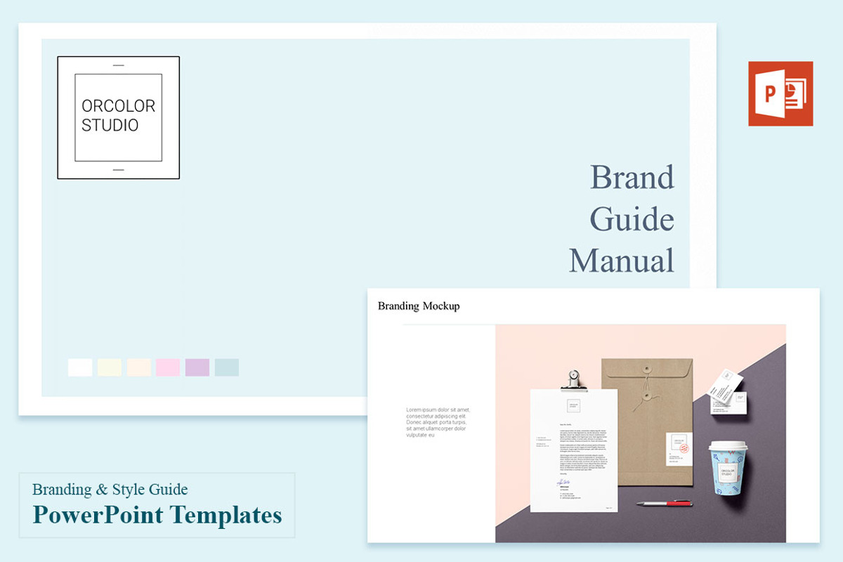 Branding & Style Guide Templates, a Presentation Template by ORCOLOR